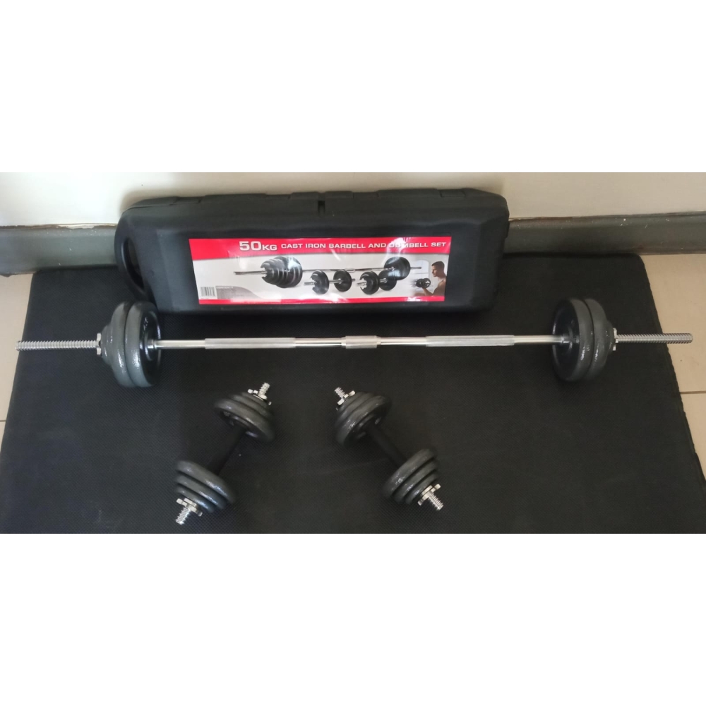 50Kgs Adjustable Dumbbell Set - Home Gym Equipments