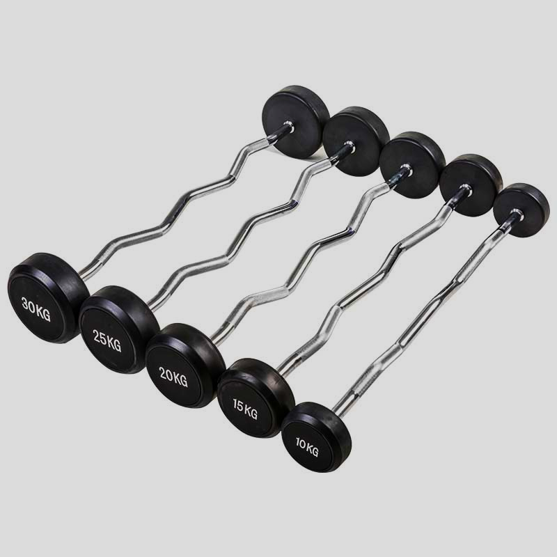 EZ Curl Fixed Barbell Weights - Home Gym Equipments